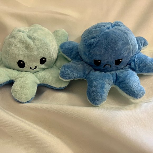 Toys | Reversible Plush Octopus Double Sided Flip Octopus Show Your ...
